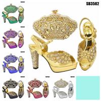 China Leather Hook & Loop matching shoes with bag for sale