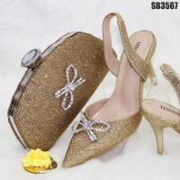 China PU Fabric Supoo African Wedding Purse and Italian Ladies Shoes for Party ' Must-Have for sale