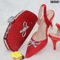 China PU Fabric Supoo African Wedding Purse and Italian Ladies Shoes for Party ' Must-Have for sale