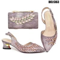 China Supoo Good quality gold Italian ladies shoes matching bags african wedding low heel shoes for sale