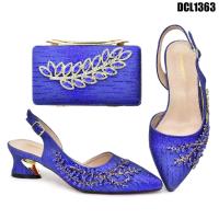 China Supoo Good quality gold Italian ladies shoes matching bags african wedding low heel shoes for sale