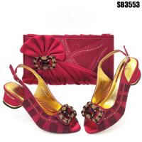 China Supoo evening  Italian ladies shoes matching bags african wedding low heel shoes for lady for sale