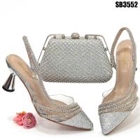 China Supoo evening african shoes and bags to match purple matching clutch for wedding/Party for sale