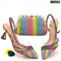 China Supoo evening african shoes and bags to match purple matching clutch for wedding/Party for sale