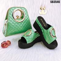 China Supoo  Italian ladies shoes matching bags african high heel shoes with purse for wedding/party for sale
