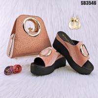 China Supoo  Italian ladies shoes matching bags african high heel shoes with purse for wedding/party for sale