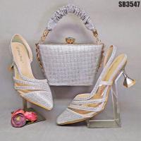 China Supoo wholesale  price wedding shoes matching bags african high heel shoes for party for sale
