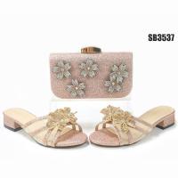 China Supoo wholesale  price wedding shoes matching bags african high heel shoes for lady for sale