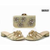 China Supoo wholesale  price wedding shoes matching bags african high heel shoes for lady for sale