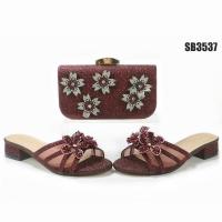China Supoo wholesale  price wedding shoes matching bags african high heel shoes for lady for sale