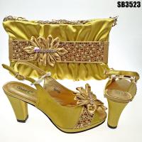 China Supoo  Italian ladies shoes matching bags leather african wedding high heel  shoes for lady for sale