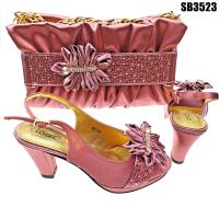 China Supoo  Italian ladies shoes matching bags leather african wedding high heel  shoes for lady for sale