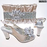 China Supoo  Italian ladies shoes matching bags leather african wedding high heel  shoes for lady for sale