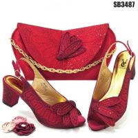 China Supoo  Italian ladies shoes matching bags high heel  wedding  shoes for bridal /african lady for sale