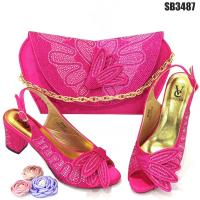 China Supoo  Italian ladies shoes matching bags high heel  wedding  shoes for bridal /african lady for sale
