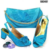 China Supoo  Italian ladies shoes matching bags high heel  wedding  shoes for bridal /african lady for sale