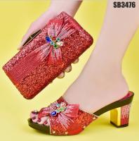 China Supoo Fashion Italian ladies shoes matching bags african high heel shoes for bridal for sale