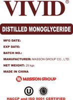 China VIVIDR Distilled Monoglyceride E471 Emulsifier - 90% Purity, 65°C Melting Point Anti-Fogging Agent for sale