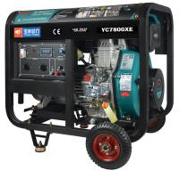 China Yuchai Air cooling System 5kw ATS Portable diesel generator set 6KVA Remotable objects for home use open type YC8800XE/- for sale