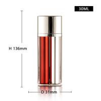 China 30ml PETG Airless Pump Bottle Square AS Plastic Cosmetic Bottle for Skin Care Cream for sale