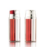 China 30ml PETG Airless Pump Bottle Square AS Plastic Cosmetic Bottle for Skin Care Cream for sale