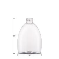 China Clear Liquid Soap Bottles Eco Friendly Cleansing Empty Plastic Bottle 250ml for sale