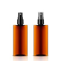China Square Brown Plastic Spray Bottles 100ML For Cosmetic Water Free Sample for sale