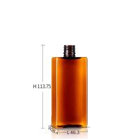 China Square Brown Plastic Spray Bottles 100ML For Cosmetic Water Free Sample for sale
