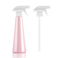 China 400ML Eco Friendly Spray Bottles , Pink Empty PET Plastic Bottles With Trigger Sprayer for sale