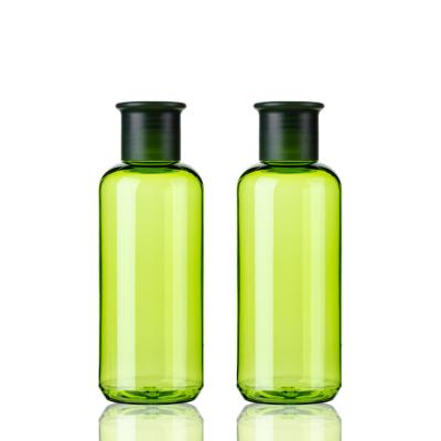 China 200ml R-PET Plastic Cosmetic Bottles for Emollient Water with 24/410 Screw Cap for sale