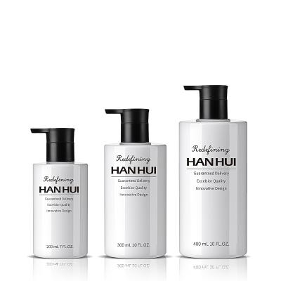 China Customized 200ml 300ml 400ml PET Plastic Shampoo Bottles With Lotion Pump for sale