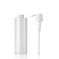 China White 500ml PET Hair Conditioner Bottle with Pump Eco Plastic Packaging for sale