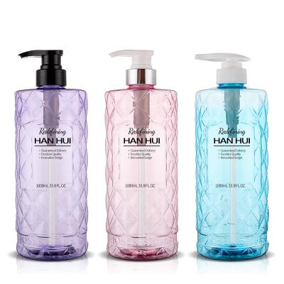 China 1 Liter PET RPET Shampoo Bottle 1000ml Eco Friendly Plastic Container for Hair Care for sale