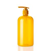 China Non Spill Reusable Plastic Shampoo Bottles Round 500ML Color Customized for sale