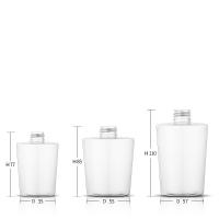 China R-PET Lightweight Transparent Shampoo Bottles 60ML 160ML 225ML for sale
