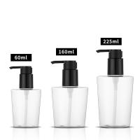 China R-PET Lightweight Transparent Shampoo Bottles 60ML 160ML 225ML for sale