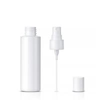 China White Cylindrical Plastic Bottles 120ml 4OZ Cosmetic Packaging Bottles For Toning for sale