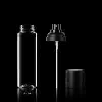 China 100ml 120ml 150ml Clear Plastic Cosmetic Containers With Fine Mist Sprayer for sale