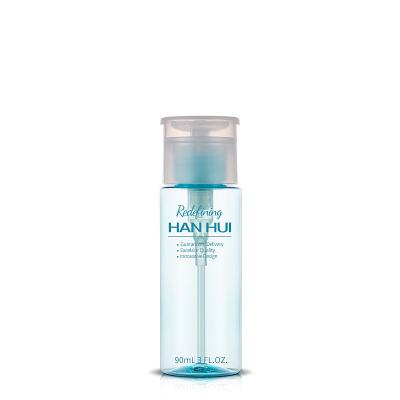 China Cylinder Plastic Cosmetic Bottles 3 OZ 90ML For Makeup Remover for sale