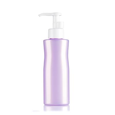 China 110ml PET Cleansing Oil Cosmetic Bottle with Clip Pump 24/410 Custom Color for sale
