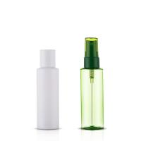 China Custom PET Plastic Cosmetic Bottles 60ml 2oz Cylinder Travel Size for Skin Care for sale