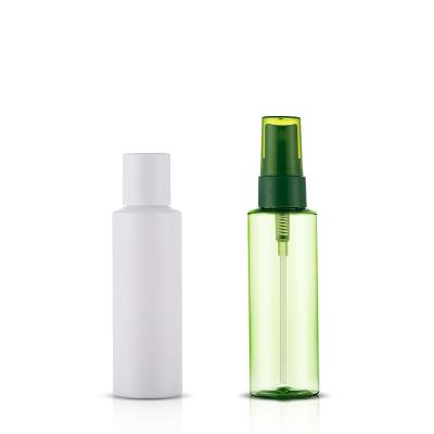 China Custom PET Plastic Cosmetic Bottles 60ml 2oz Cylinder Travel Size for Skin Care for sale
