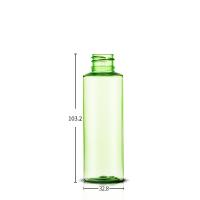 China Custom PET Plastic Cosmetic Bottles 60ml 2oz Cylinder Travel Size for Skin Care for sale