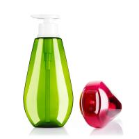 China OEM ODM Liquid Soap Bottles 520ML Unique Shape PCR PET Bottles With Lotion Pump for sale
