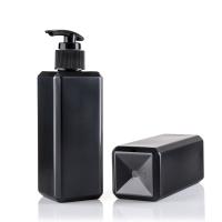 China PET Plastic Shampoo Bottles 240ml 8 OZ Square Empty Lotion Bottles with Pump for sale