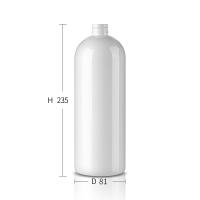 China Empty Plastic Shampoo Bottles 1000ml Opaque Color Big Capacity for sale