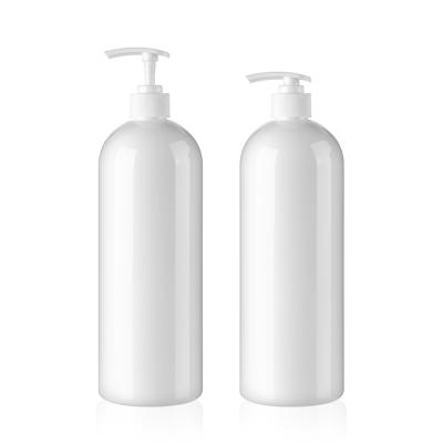 China Empty Plastic Shampoo Bottles 1000ml Opaque Color Big Capacity for sale