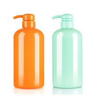 China Opaque Color 600ml 20oz PET Plastic Shampoo Pump Bottles Empty for Conditioner for sale