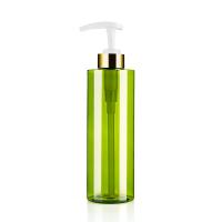 China OEM 550ml PET Shampoo Bottles with Dispenser Round Hair Care Containers Custom Logo for sale