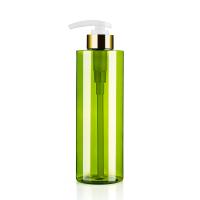 China OEM 550ml PET Shampoo Bottles with Dispenser Round Hair Care Containers Custom Logo for sale